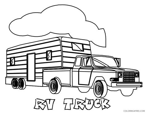Truck Coloring Page Printable Sheets American Pickup Truck Sheet
