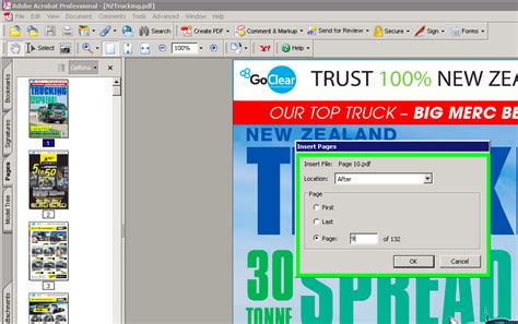 how to insert pages into your pdf using adobe acrobat