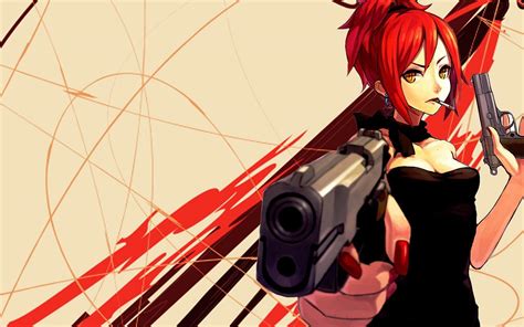 Anime Girl Red Hair Wallpapers Wallpaper Cave