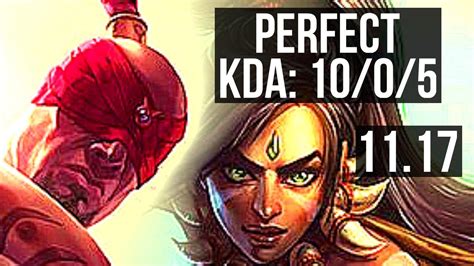 LEE SIN Vs NIDALEE JUNGLE 10 0 5 67 Winrate Legendary TR