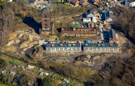 Oberhausen von oben Baustellen zum Neubau Wohngebiet Münzstraße Zum