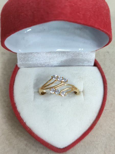 Jual Cincin Silang Kipas Mata Putih Gram Emas Muda Di Lapak Pj