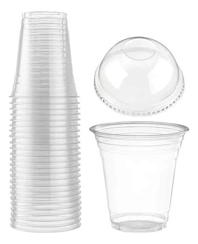 Vasos Pet 14 Oz Para Frappe Con Tapa Domo C 100pz