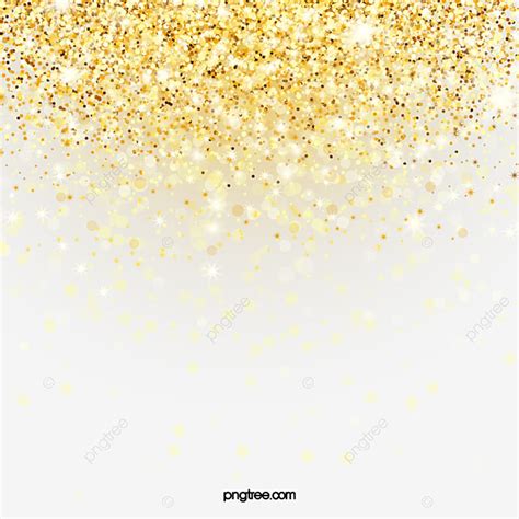 Luxo Dourado Glitter Ouro Pó Leffect Fronteira PNG Dourado Cristal