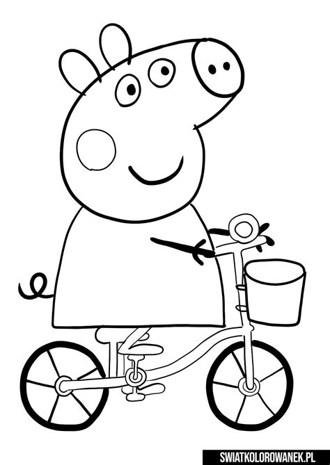 Kolorowanki Świnka Peppa SwiatKolorowanek pl
