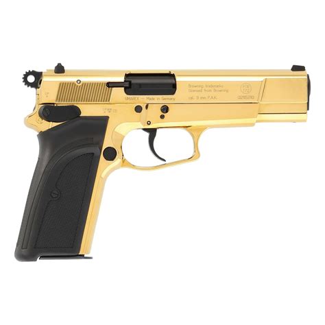 Browning GPDA 9 Schreckschuss Pistole Gold Finish 9 Mm P A K P18