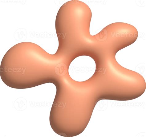 elemento de formas orgânicas 3D 9636904 PNG