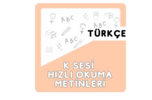 K Sesi H Zl Okuma Metinleri Turuncu S N F