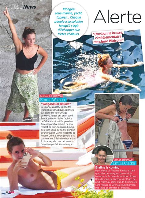 Emma Watson Sexy Topless Boobs On Vacation In Italy Nsfw Hot
