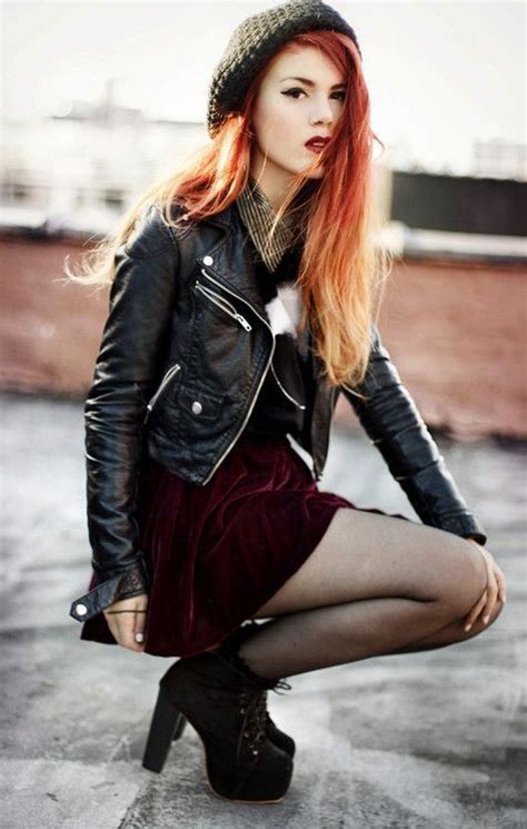 Best Style Of Rock Style Grunge Fashion Punk Outfits Ideas Female Glam Rock Grunge Fashion