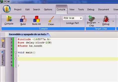 primer programa en ccs compiler pic c compiler ~ aprendiendoelectrónica