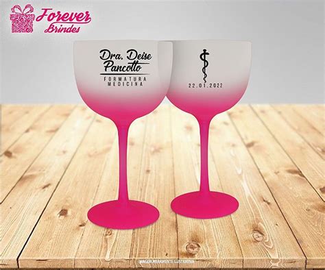 Taça De Gin Degradê Formatura Medicina FOREVER BRINDES