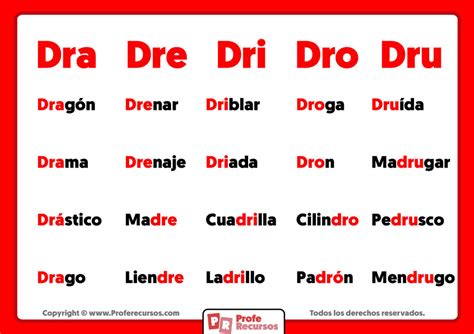 Fichas Silabas Trabadas Dr Dra Dre Dri Dro Dru Abc Fichas Modafinil24