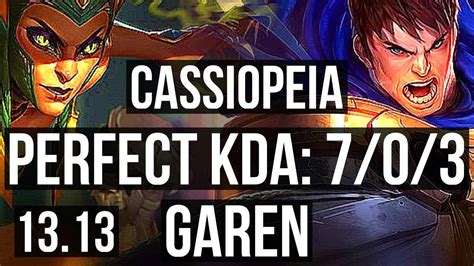 CASSIO Vs GAREN MID 7 0 3 1 7M Mastery 700 Games Godlike NA