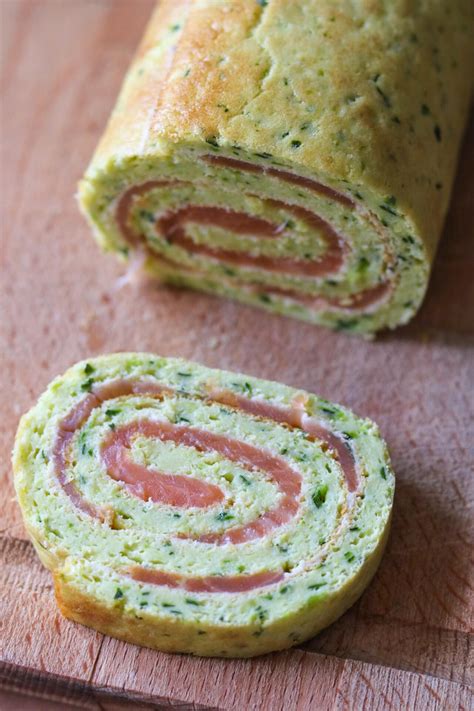 Roulé aux courgettes et au saumon fumé Recettes de cuisine Recette
