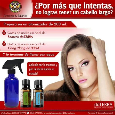 Cabello Largo Doterra Hair Essential Oil Recipes Essential Oils