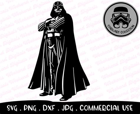 Dark Vador SVG Star Wars Svg Star Wars Silhouette Cut Files Etsy France