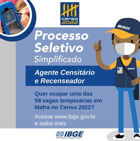 IBGE Abre Vagas Em Mafra Para Processos Seletivos Para Trabalhos No