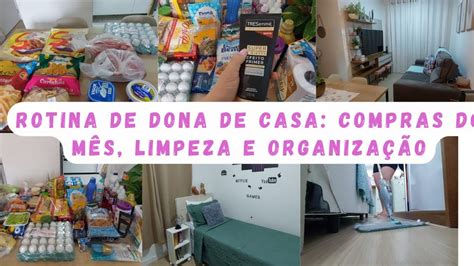 MINHA ROTINA DE DONA DE CASA QUE TRABALHA FORA COMPRAS DO MÊS FAXINA