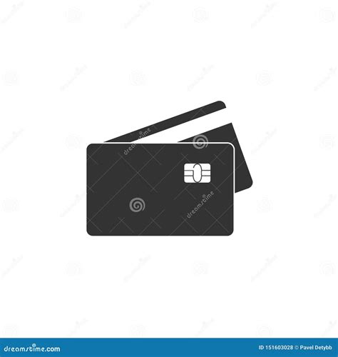 Icono De La Tarjeta De Cr Dito Ejemplo Del Vector Dise O Plano Stock
