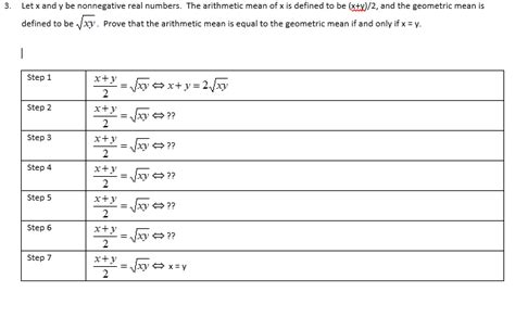 solved 3 let x and y be nonnegative real numbers the