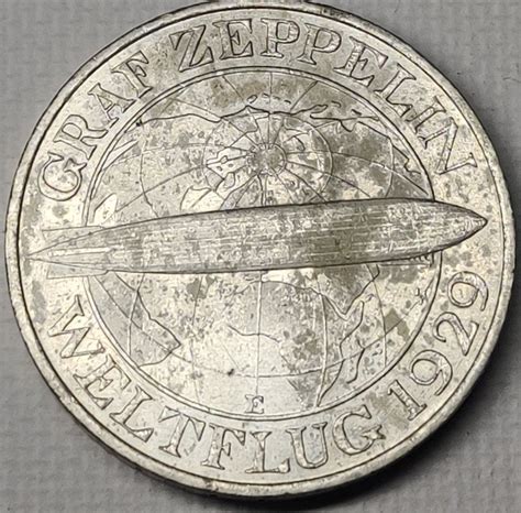 Germany Weimar Republic 3 Reichsmark 1930 E Graf Von Catawiki