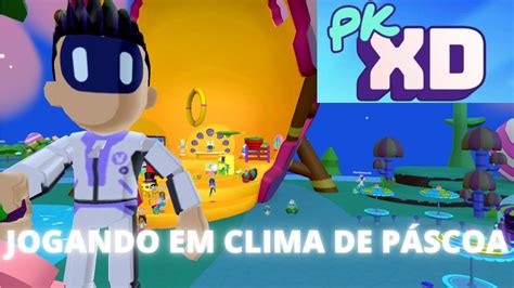 PK XD Jogando na atualização de Páscoa pela primeira vez YouTube