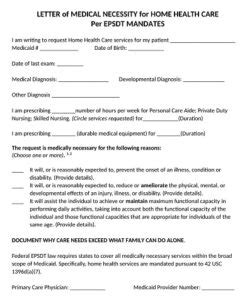 25 Free Sample Letter Of Medical Necessity Templates PDF DOC