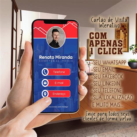 Cart O De Visita Virtual Interativo Corretor De Im Veis Elo