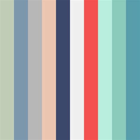 Premium Vector Collection Color Palette Pastel Flat Vector