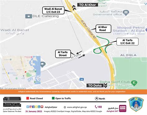 On Twitter Ashghal Announces A Minor Closure On