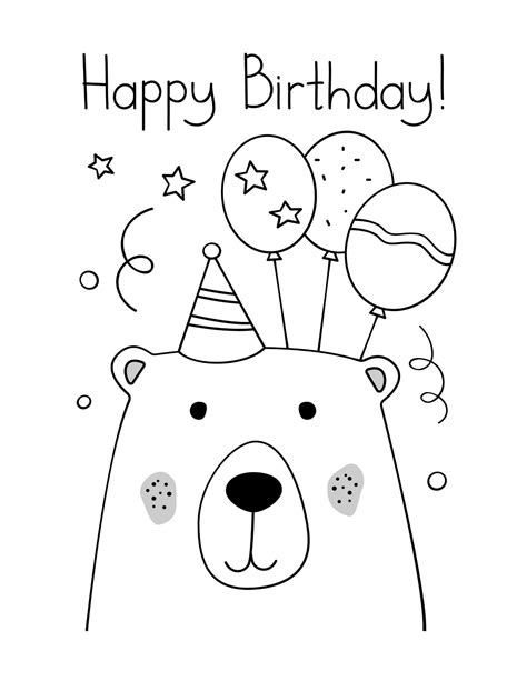 Coloriages joyeux anniversaire à imprimer