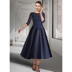 A Linie Brautmutterkleid Kleid Hochzeitsgast Elegant Schmuck Tee L Nge
