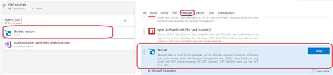 Azure DevOps Restore NuGet Packages For Visual Studio Build When