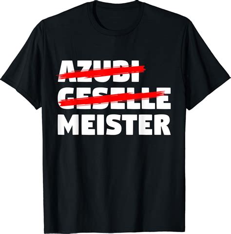 Meisterprüfung bestanden Geschenk TShirt Meister Spruch T Shirt