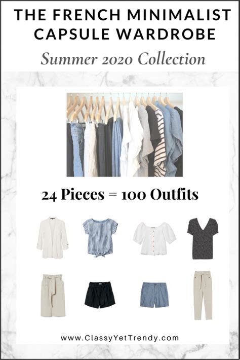 The French Minimalist Capsule Wardrobe Summer Collection