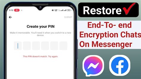 How To Reset End To End Encrypted Chat Pin Code On Messenger Forgot