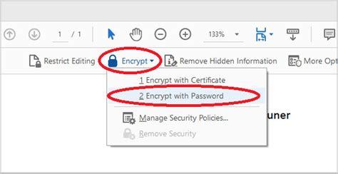 teach beginner how to password protect a pdf document from editing modifying and opening