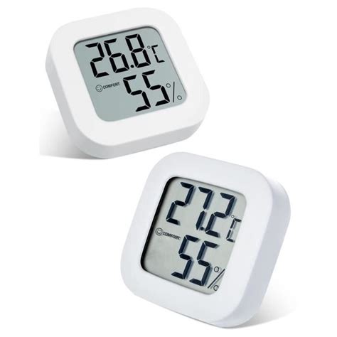 Mini Lcd Thermomètre Hygromètre Interieur Digital Température Humidité