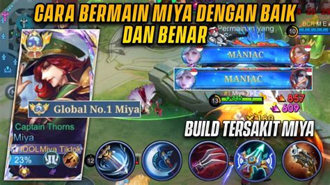 CARA MAIN MIYA ITEM BARU BUILD EMBLEM MIYA TERSAKIT 2024 TOP