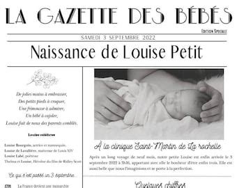 DIY 4 pages VERSION MODIFIABLE La gazette des mariés à faire Etsy France