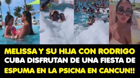 MELISSA PAREDES Y SU HIJA CON RODRIGO CUBA DISFRUTAN DE UNA FIESTA DE
