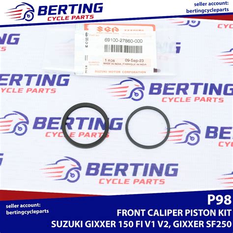 SGP FRONT CALIPER SEAL SET Suzuki Gixxer 150 FI V1 V2 Gixxer SF250