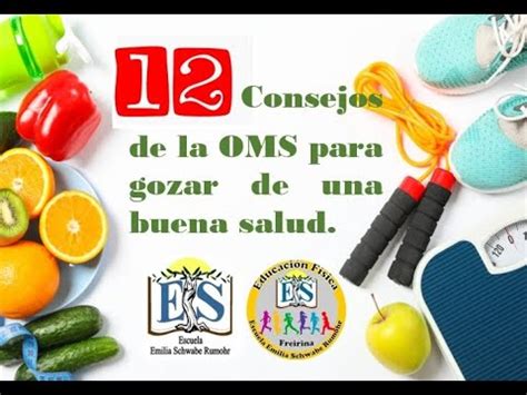 12 Consejos De La OMS Para Gozar De Una Buena Salud YouTube
