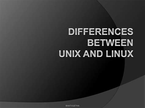Unix Vs Linux PPT