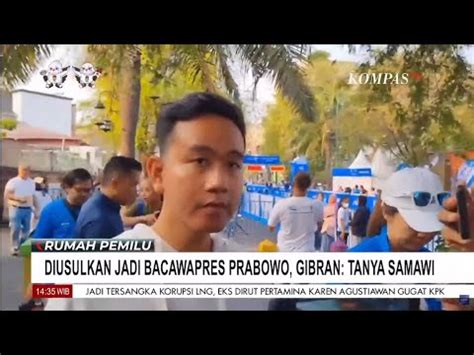 Diusulkan Jadi Cawapres Prabowo Gibran Tanya Samawi YouTube