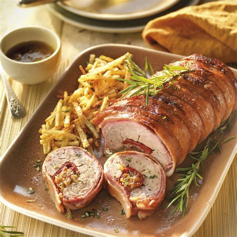 Delicioso solomillo de cerdo relleno al horno receta fácil y sabrosa