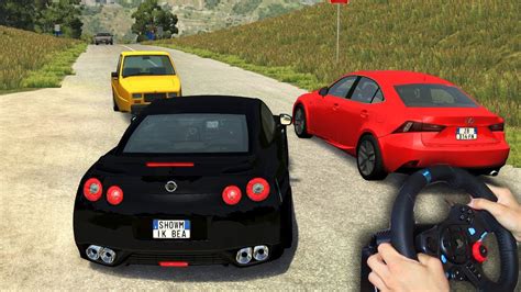 Racing In The Traffic Logitech G Beamng Drive Steering Wheel