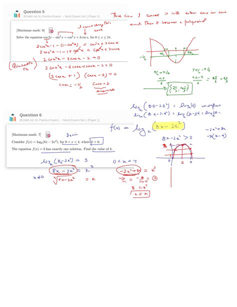 ib sl paper 1 practice sumant s 1 page of math