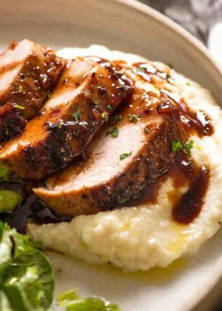 Filet de porc avec sauce au miel et à l ail Recette de Cuisine Facile